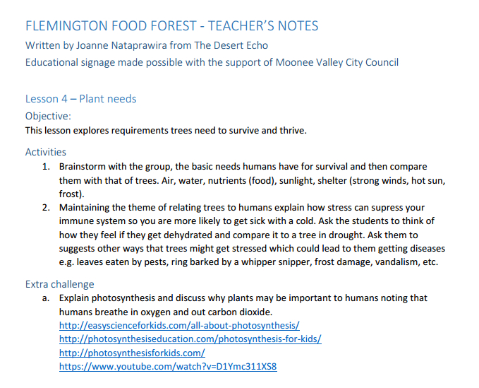A Teaching Food Forest - Transition Australia